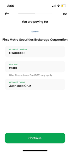 First Metro Securities - Funding Your Account