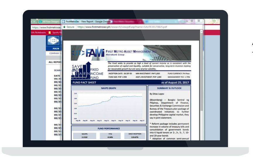 First Metro Securities - Research Reports